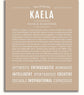 Kaela | Name Art Print – Name Stories