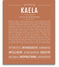 Kaela | Name Art Print – Name Stories