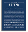 Kaelyb | Name Art Print – Name Stories
