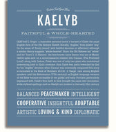 Kaelyb | Name Art Print – Name Stories