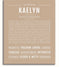Kaelyn | Name Art Print – Name Stories