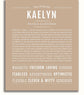Kaelyn | Name Art Print – Name Stories