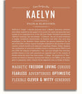 Kaelyn | Name Art Print – Name Stories