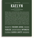 Kaelyn | Name Art Print – Name Stories