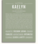 Kaelyn | Name Art Print – Name Stories