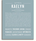 Kaelyn | Name Art Print – Name Stories