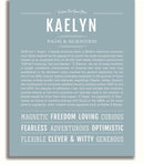 Kaelyn | Name Art Print – Name Stories