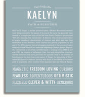 Kaelyn | Name Art Print – Name Stories