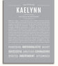 Kaelynn Personalized Name Meaning Art Prints – Name Stories