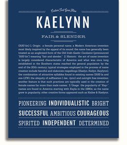 Kaelynn | Name Art Print – Name Stories