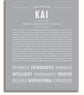 Kai Personalized Name Meaning Art Prints – Name Stories