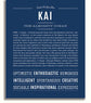 Kai (female) | Name Art Print – Name Stories