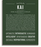 Kai (male) | Name Art Print – Name Stories