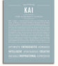 Kai (male) | Name Art Print – Name Stories