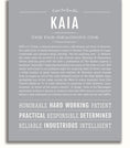 Kaia | Name Art Print – Name Stories