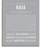 Kaia Personalized Name Meaning Art Prints – Name Stories