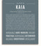 Kaia | Name Art Print – Name Stories