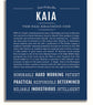 Kaia | Name Art Print – Name Stories