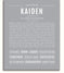 Kaiden | Name Art Print – Name Stories