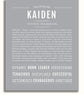 Kaiden | Name Art Print – Name Stories