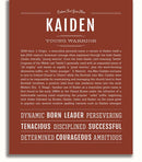 Kaiden | Name Art Print – Name Stories