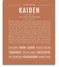 Kaiden | Name Art Print – Name Stories