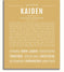 Kaiden | Name Art Print – Name Stories