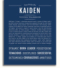 Kaiden | Name Art Print – Name Stories