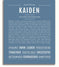 Kaiden | Name Art Print – Name Stories
