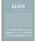Kaiden | Name Art Print – Name Stories