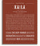 Kaila | Name Art Print – Name Stories