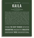 Kaila | Name Art Print – Name Stories