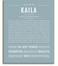 Kaila | Name Art Print – Name Stories
