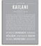 Kailani | Name Art Print – Name Stories