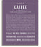 Kailee | Name Art Print – Name Stories