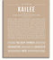 Kailee | Name Art Print – Name Stories