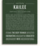 Kailee | Name Art Print – Name Stories