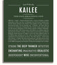 Kailee | Name Art Print – Name Stories