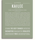Kailee | Name Art Print – Name Stories
