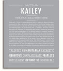 Kailey | Name Art Print – Name Stories