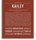 Kailey | Name Art Print – Name Stories