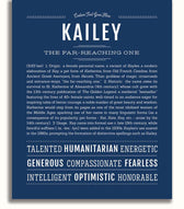 Kailey | Name Art Print – Name Stories