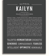 Kailyn | Name Art Print – Name Stories