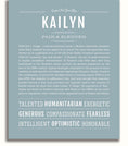 Kailyn | Name Art Print – Name Stories
