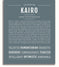 Kairo | Name Art Print – Name Stories
