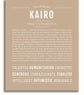 Kairo Personalized Name Meaning Art Prints – Name Stories