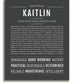 Kaitlin Personalized Name Meaning Art Prints – Name Stories