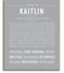 Kaitlin | Name Art Print – Name Stories