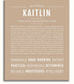 Kaitlin | Name Art Print – Name Stories