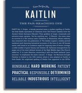 Kaitlin | Name Art Print – Name Stories